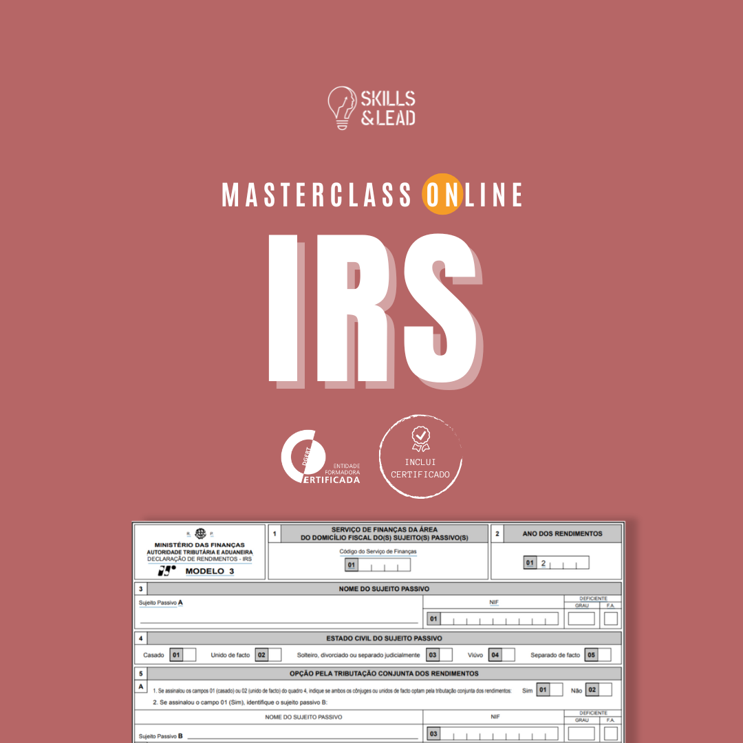 Masterclass de IRS | Certificada | Online em Direto